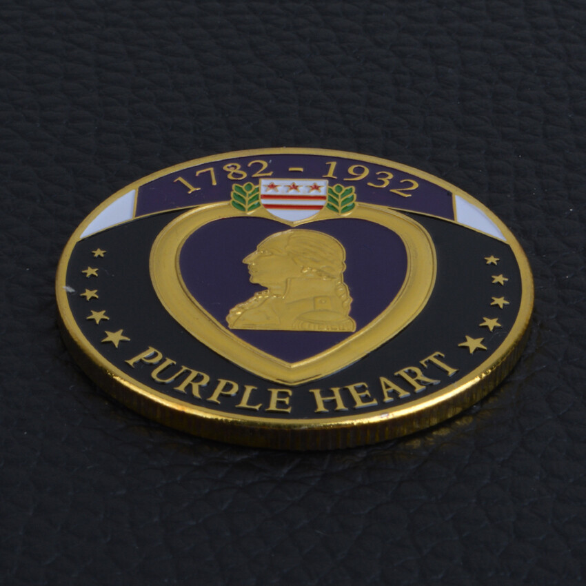 50PCS Purple Heart For The Military Merits Coin Commemorative 1782-1932 ...