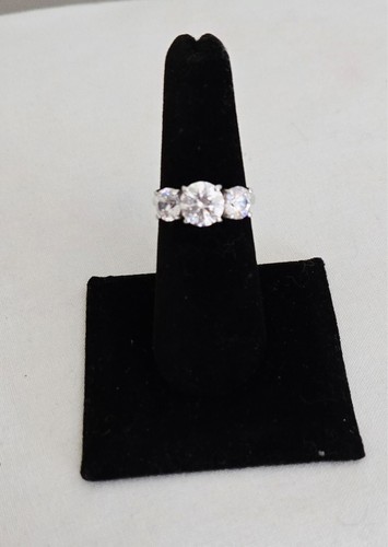 Sterling Silver 925 DJoy, Ring, Moissanite, Three Stones, Size 6 | eBay