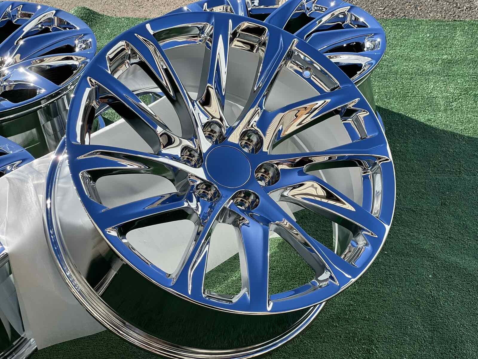 2024 22 Chrome Wheels Cadillac Escalade GMC Yukon Chevy Tahoe OEM Specs ...