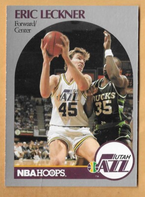 ERIC LECKNER UTAH JAZZ #291 NBA HOOPS 1990-91 | eBay