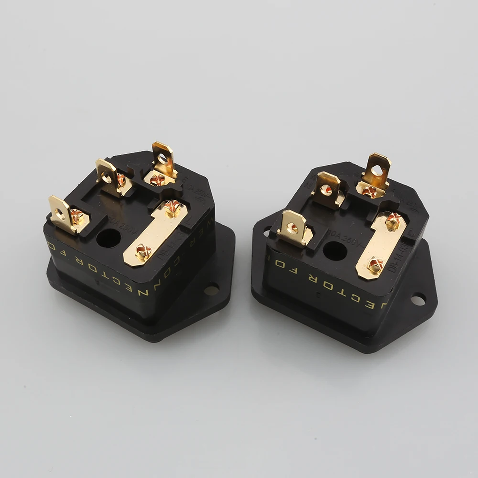 Viborg FI-03G Fused IEC Socket / Connector Gold Plated Power ...