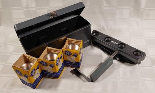 VTG Smith-Victor GL 101A Movie 4 Lamp Bar W/ Original Box Case, 3 Lamps ...