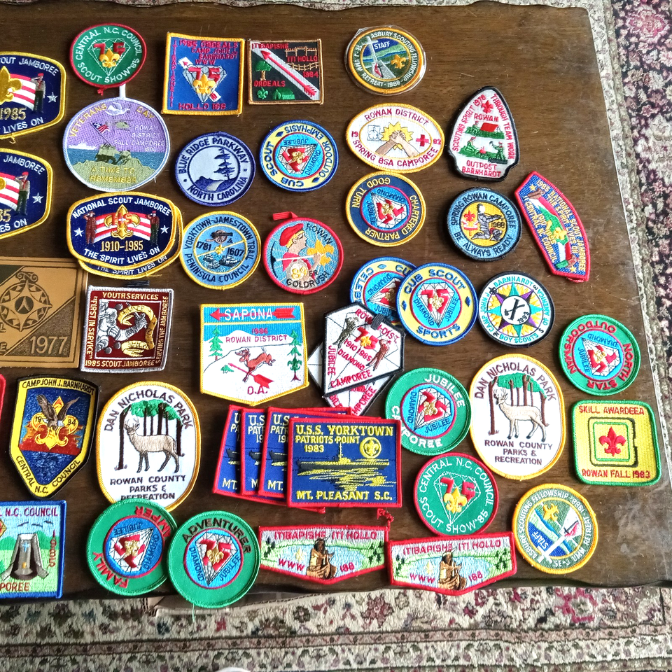 HUGE LOT 76 BSA Boy Scout Badge Patch Patches UNUSED 1970s 1980's 1990 ...