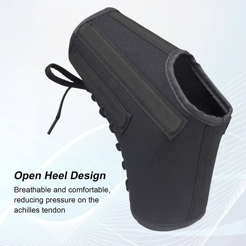 Lace Up Ankle Brace with Metal Side Stabilizers, Adjustable Lace-Up ...