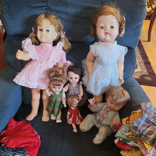 Vintage Doll Lot 50-60's Baby Dear Saucy Walker Chatty Cathy EEGEE ...