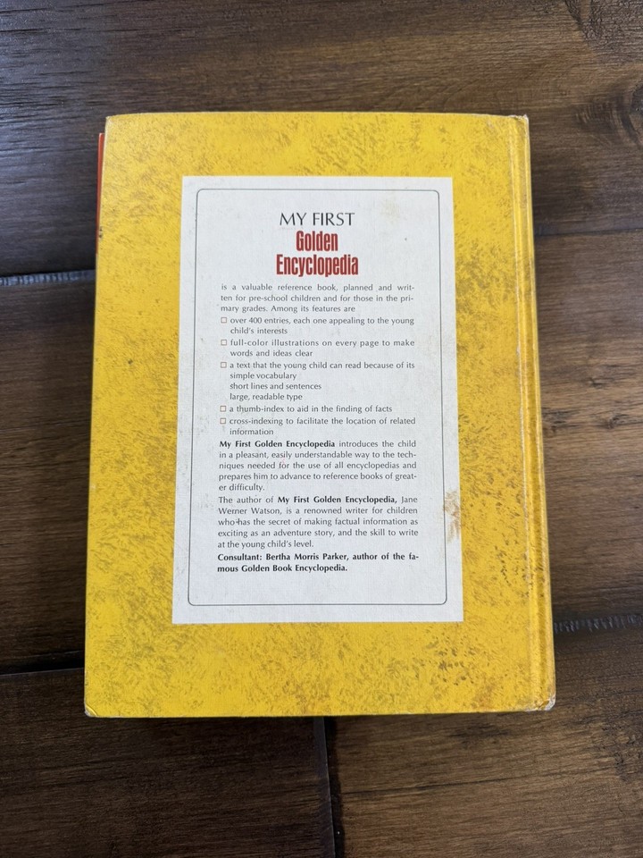 1971 Golden Press My First Golden Encyclopedia hardcover vintage ...