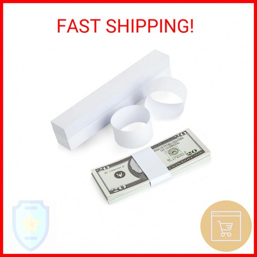 300 Pack Money Bands for Cash, Blank Self-Adhesive Currency Straps ...