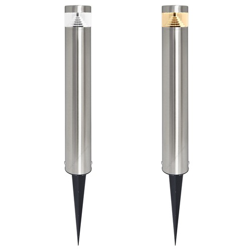 Modern LED Bollard Garden Spike Lamp Post Stainless Steel Outdoor ...