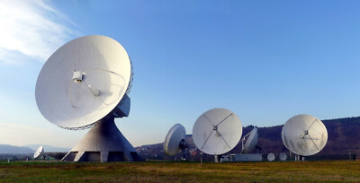 Parabolic Antenna Antennas Space Satellite Communication Photo Poster ...