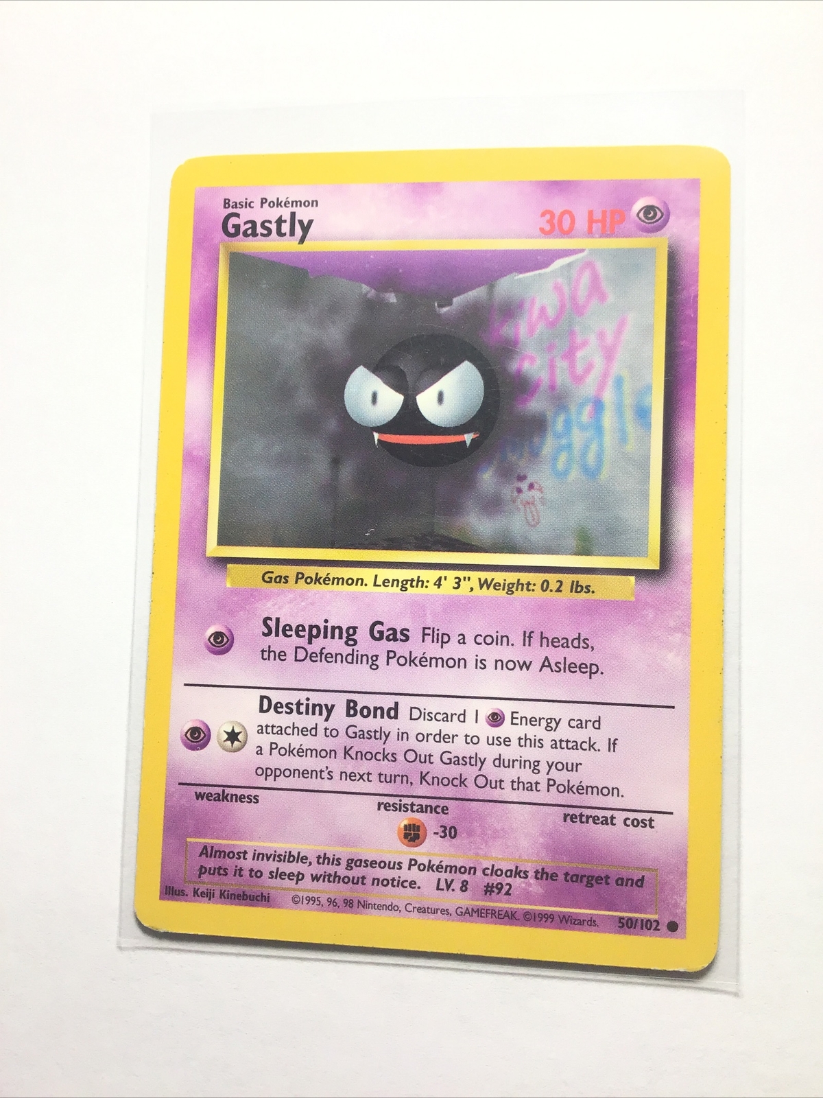 GASTLY - 50/102 - Base Set - Pokemon Card - PL | eBay