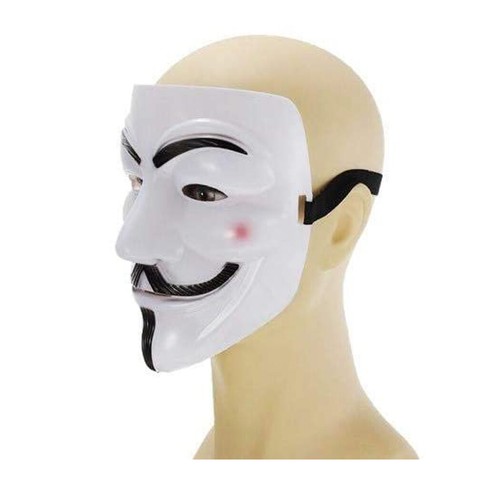 Fancy Face Mask Hacker V Anonymous for Vendetta Guy Fawkes Xmas Party ...