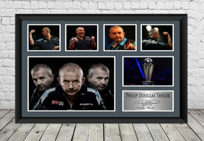 Phil Taylor Signed Photo Print Poster Autographed Darts Memorabilia | eBay