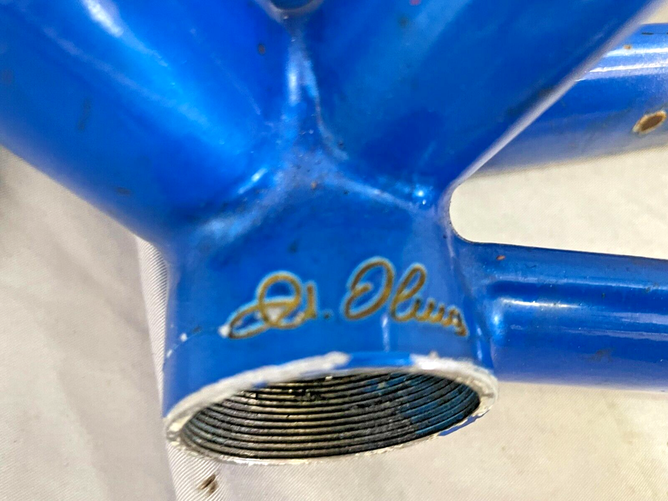 1985 Olmo Super Light Road Bike Frame 51cm Small Columbus Genius Lugged ...