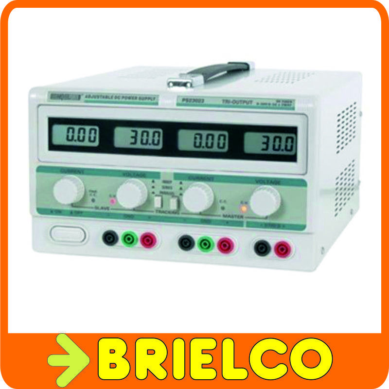 FUENTE ALIMENTACION CASI SIMETRICA REGULABLE 2X30V 2X3A SALIDA FIJA 5V ...