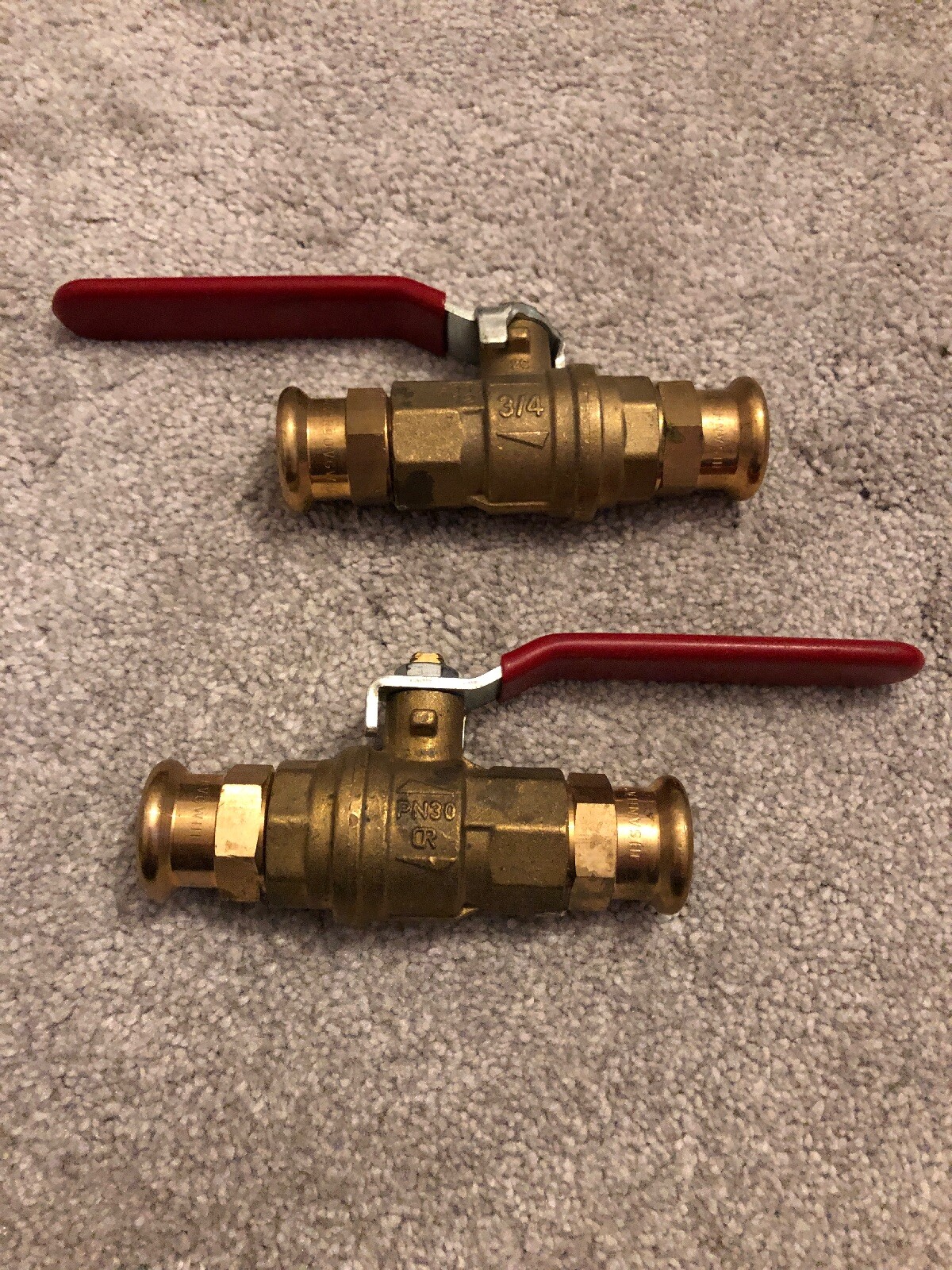 Oventrop Brass Lever Valves x 2 3/4 | eBay UK
