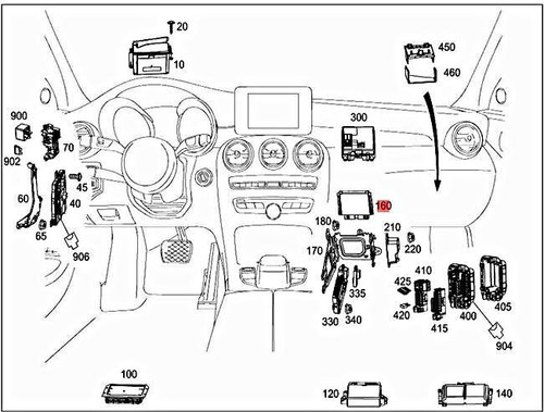 Genuine MERCEDES Glc A205 A217 Drivetrain Control unit complete ...