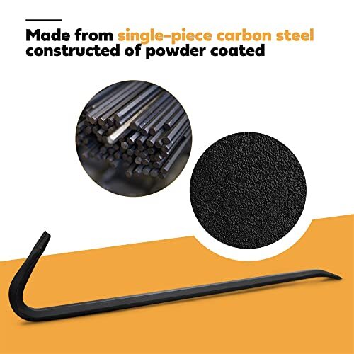 30" Wrecking Bar Heavy Duty Pry Bar With Beveled Chisel End And Forged ...