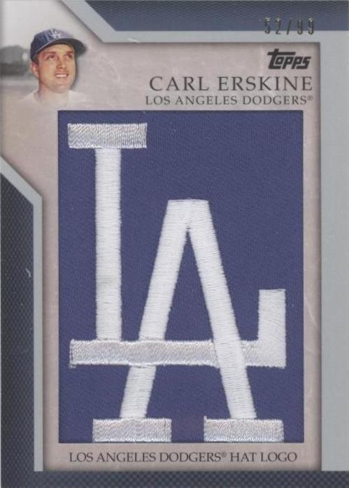 2010 Topps - Jumbo Packs Manufactured Hat Logo Relic Carl Erskine #MHR ...