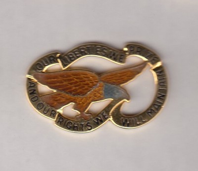 US Army Iowa National Guard ARNG crest DUI badge c/b clutchback G-23 ...