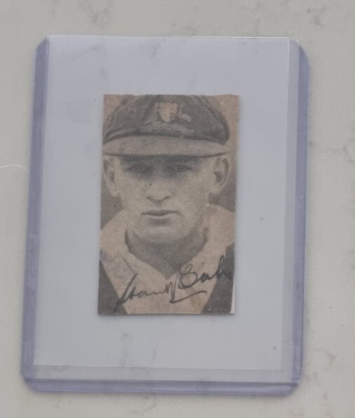 STAN MCCABE CRICKET SIGNED IN PERSON NEAT CUT ENGLAND ASHES AUSTRALIA ...