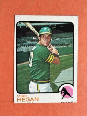1973 TOPPS #382 MIKE HEGAN NR/MINT SHIPS FREE IN NEW TOP LOADER | eBay
