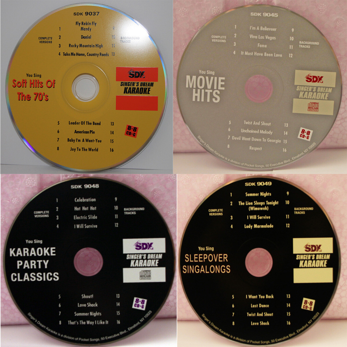 KARAOKE PARTY CLASSICS, THE 70's SLEEPOVER HITS CD+G SINGER'S DREAM 4 ...