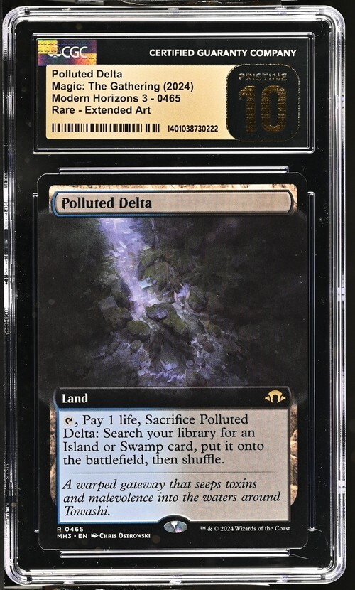 Polluted Delta 465 Modern Horizons 3 Extended Art CGC Pristine 10 MTG ...