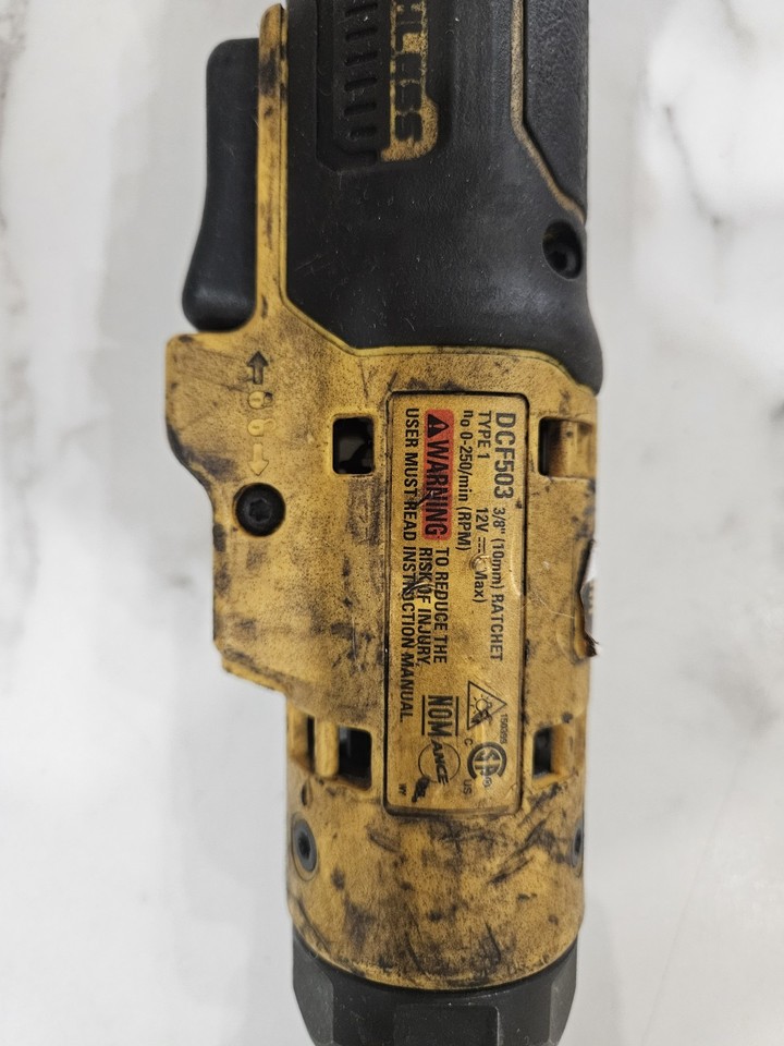 DeWalt DCF503 Extreme 12V MAX Cordless 3/8 in Brushless Ratchet Tool ...