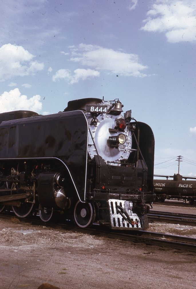 UP UNION PACIFIC 8444 Railroad Train Steam Locomotive Original 1974 ...