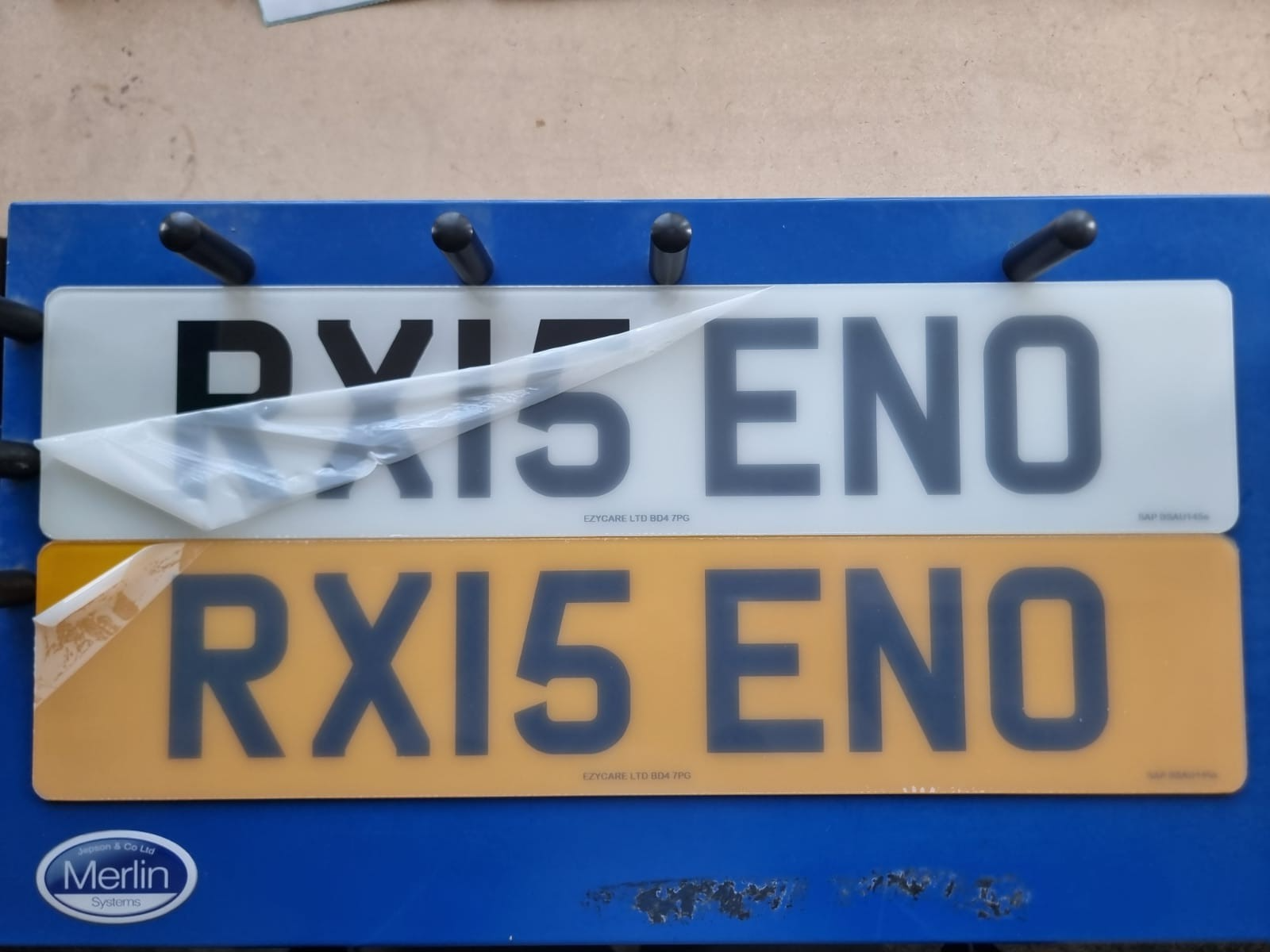 Pair of Premium Quality MOT Road Legal Car Van Reg Registration Number ...