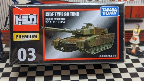 TOMICA PREMIUM #03 JSDF TYPE 90 TANK 1/124 SCALE NEW IN BOX USA STOCK ...