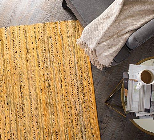 DII Chindi Home Collection Handwoven Multicolor Area Rag Run, 4x6 ...