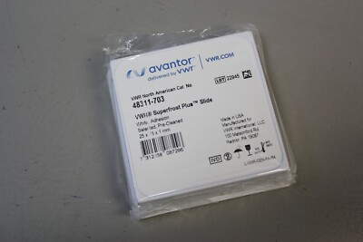 NEW PACK OF 72 AVANTOR/VWR SUPERFROST PLUS MICROSCOPE SLIDE 25x75x1mm ...