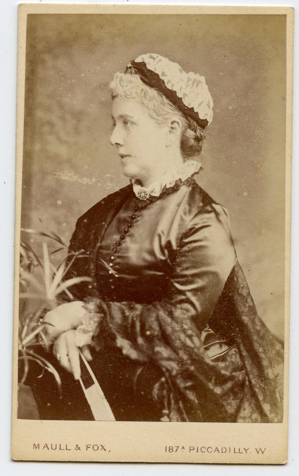 Woman in Black Dress- Mary Dykes, Fashion CDV Photo by Maull and Fox ...