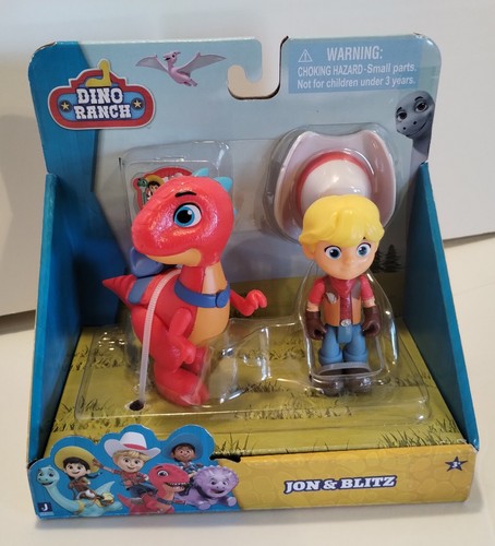 NIB Jazwares Dino Ranch Jon and Blitz 2-Pack Action Figure Toy | eBay ...
