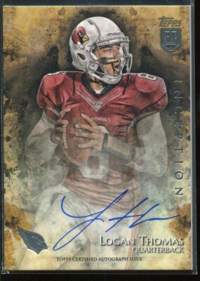 2014 Topps Inception Logan Thomas #39 RC Auto Arizona Cardinals | eBay