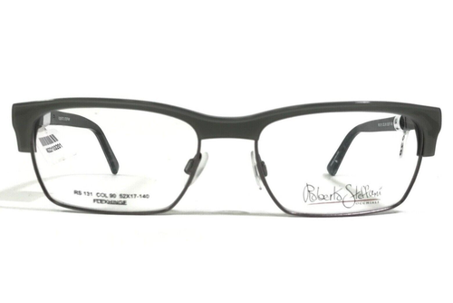 Roberto Steffani RS 131 COL 90 Eyeglasses Frames Black Grey Rectangle ...