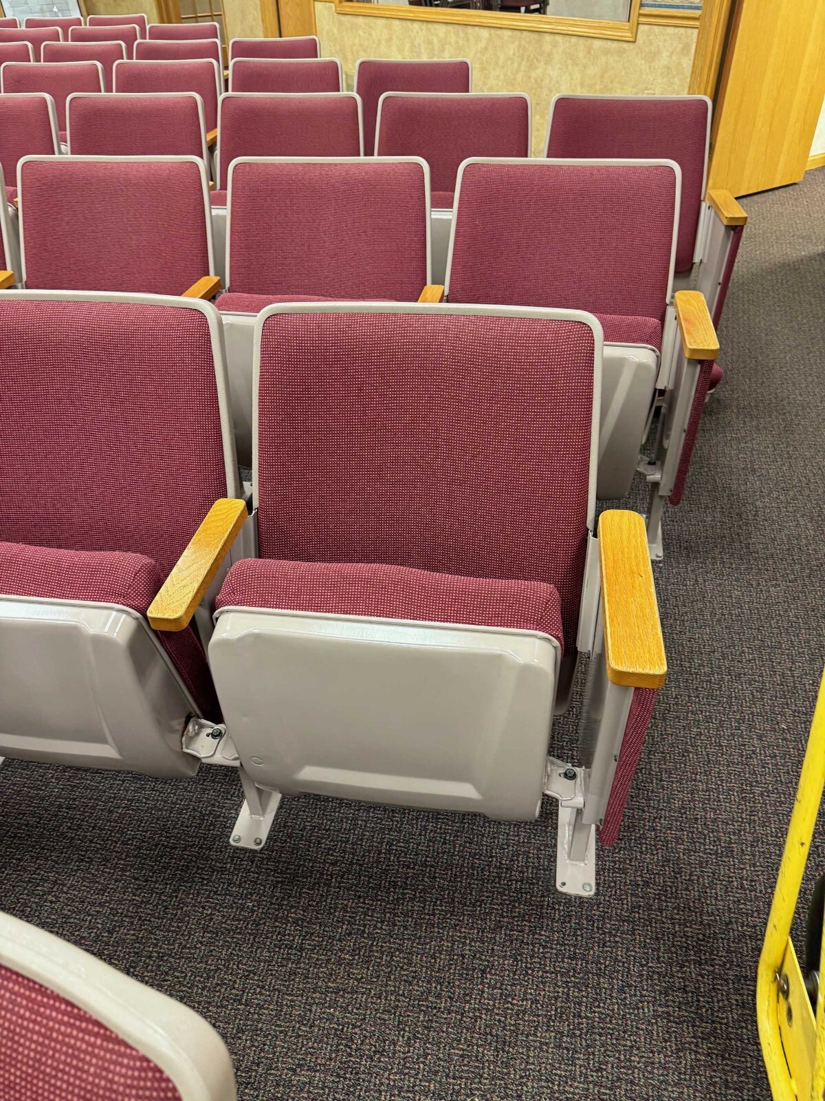 Lot of 50 used Movie Theater SEATING real cinema movie chairs red | eBay