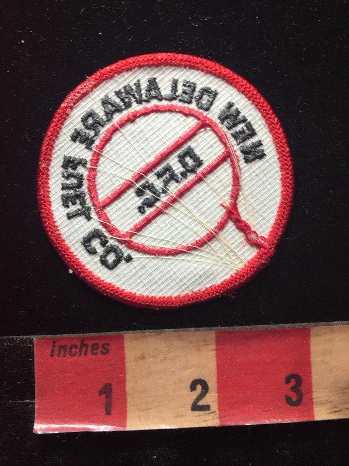 Vtg DFC NEW DELAWARE FUEL COMPANY Advertising Patch 85KK | eBay