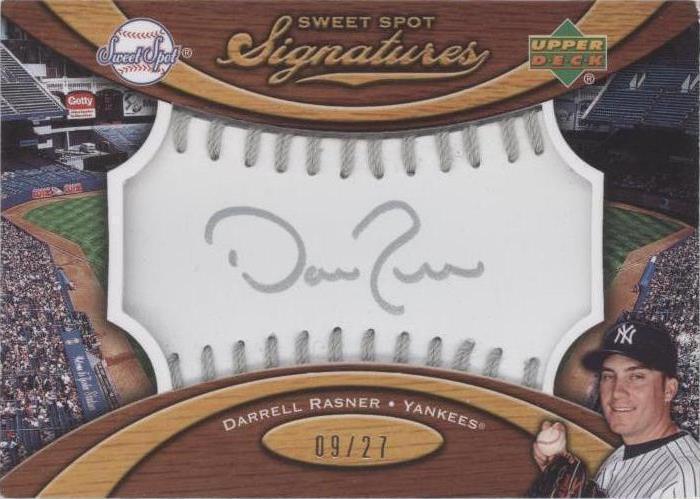 2007 Sweet Spot - Signatures Ball Darrell Rasner #SS-DR Silver ...