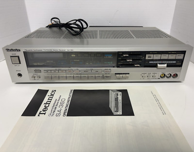 Technics SA-360 Quartz Synthesizer TV/AM/FM Stereo Receiver & Manual ...