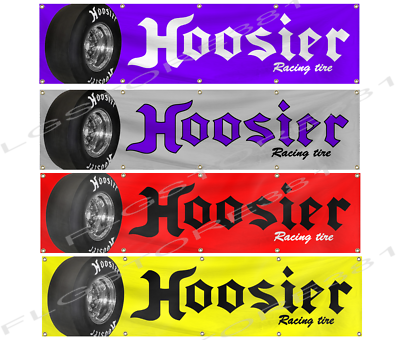 Hoosier Banner Flag 2X8Ft Drag Racing Tire Wall Decor Flag | eBay