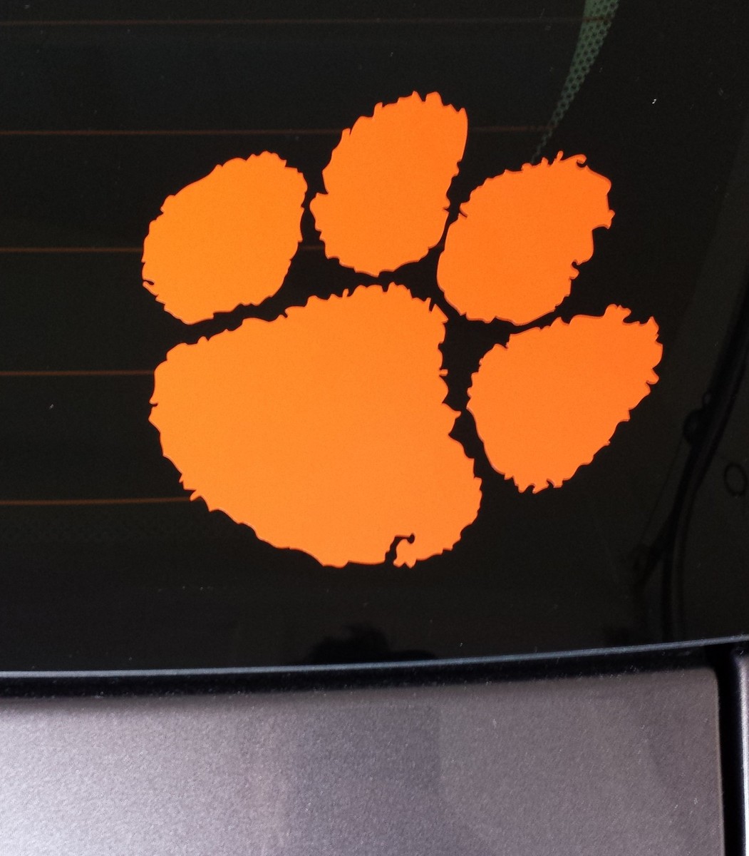 Clemson Decal Ebay Clemson Tiger Paw Logo (Clemson University Paw