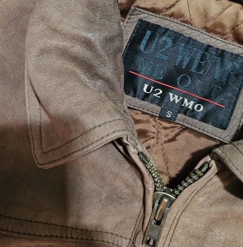 Vintage - U2 Wear Me Out - Genuine Leather Jacket - Men's Small - Brown ...