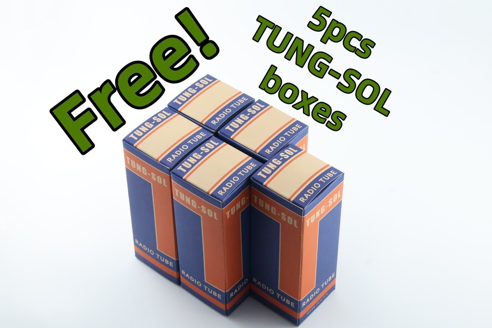 TUNG-SOL Storage Wooden Box for Vacuum Tube free tube boxes for 2A3 280 ...