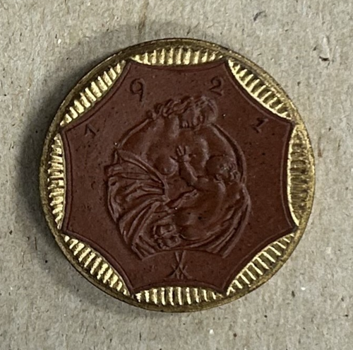 1921 GERMANY SAXONY 20 MARK PORCELAIN NOTGELD COIN | eBay