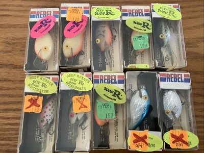 Lot Of 10 Vintage Rebel Wee R Crankbait Lure Lures NOS Crank baits | eBay