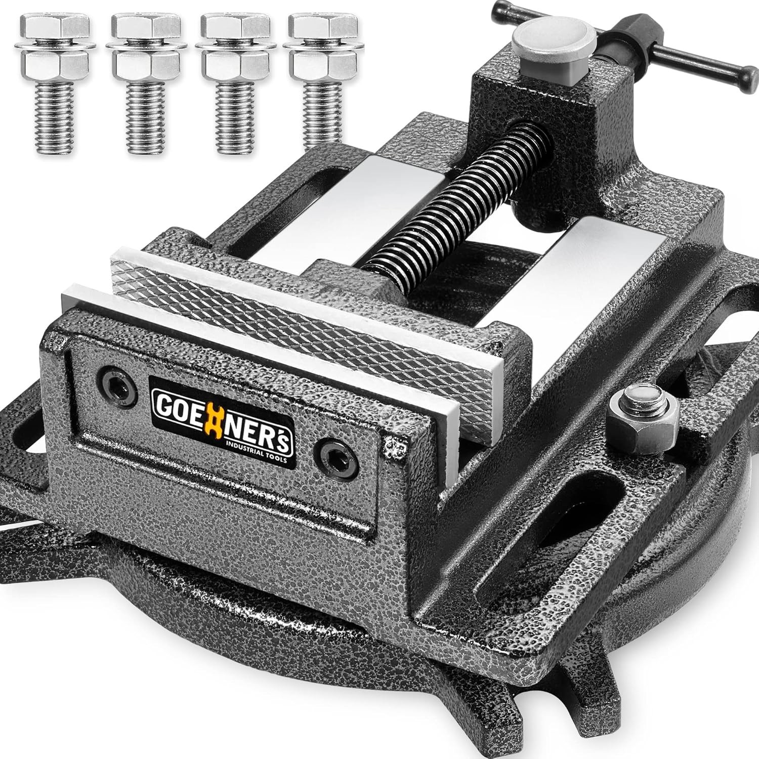 Bench Vise, 4-1/4" Drill Press Vise w/ Forged Steel Design 4-3/8" Max ...
