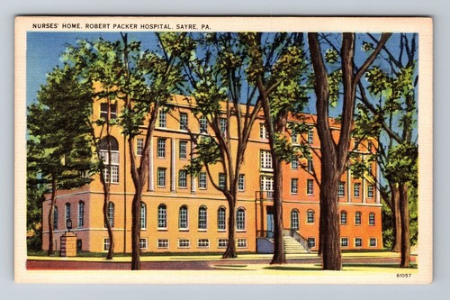 Sayre PA-Pennsylvania Nurses Home Robert Packer Hospital Vintage c1944 ...