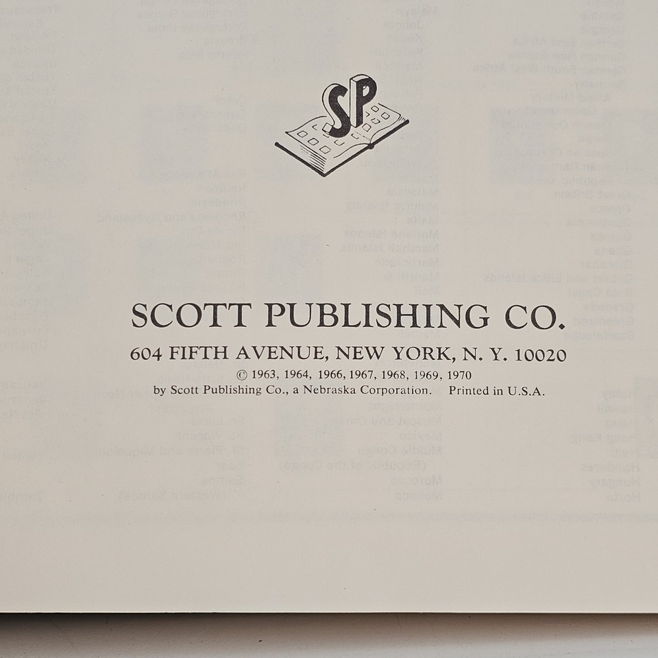 Scott’s World Stamp Album Book Postage Album 1970 Stamps Collect Some ...